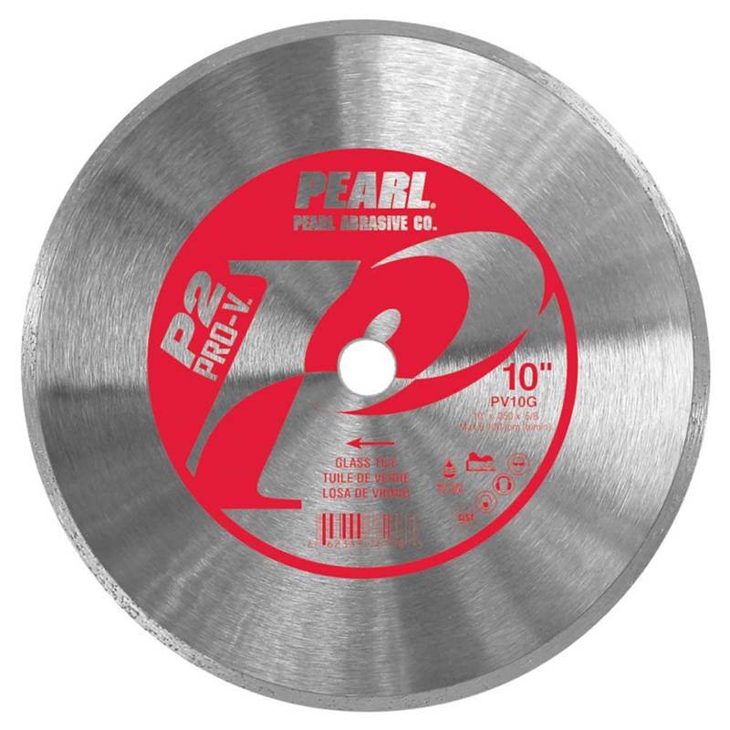 Pearl Abrasive P2 Pro-V Series Glass Diamond Blade 10 Inch by www ...